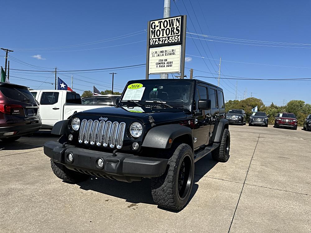 G-Town Motors 2016 Jeep Wrangler Unlimited Sport 4WD | Auto dealership in Texas, Garland
