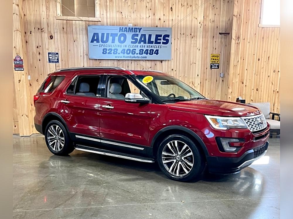 Hamby Auto Sales, LLC 2016 Ford Explorer 4WD 4dr Platinum | Auto ...