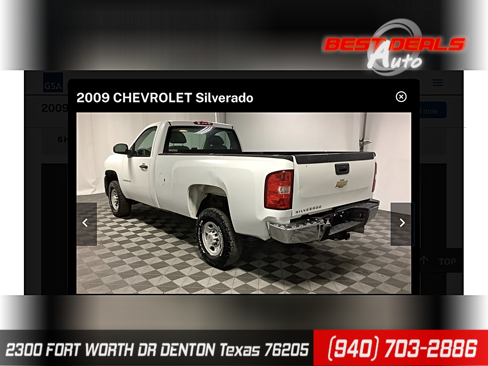 2009 Chevrolet Silverado 2500HD 4WD Reg Cab 133" Work Truck