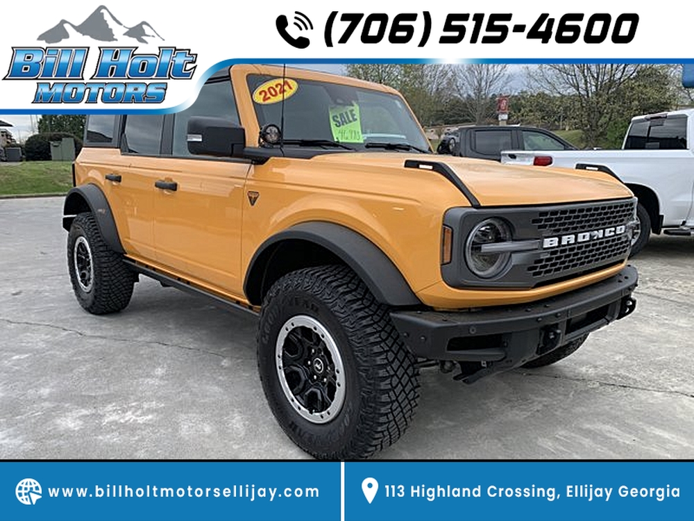 Bill Holt Motors 2021 Ford Bronco Badlands | Auto dealership in Outside ...