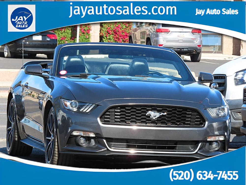 Jay Auto Sales 2017 Ford Mustang EcoBoost Premium Convertible | Auto ...