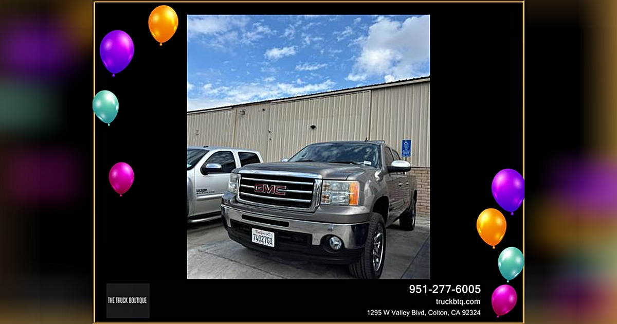 The Truck Boutique 2012 GMC Sierra 1500 Crew Cab SLE Pickup 4D 5 3/4 ft ...