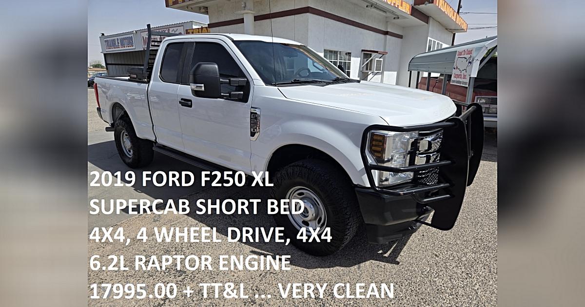 2019 Ford F-250 XL 4WD SuperCab 6.75' Box