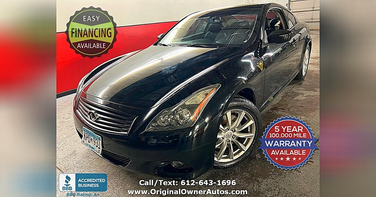 2011 Infiniti G37 Coupe 2dr x AWD Clean clean car, heated leather, blk/blk