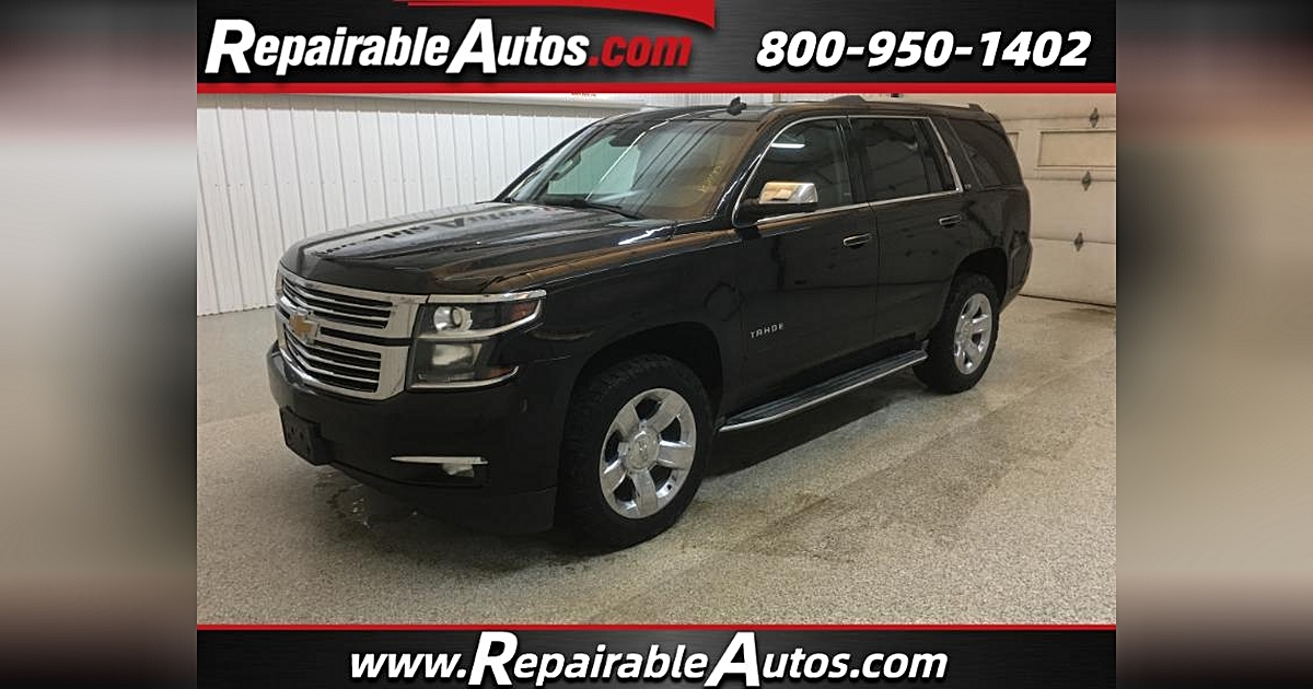 2015 Chevrolet Tahoe LTZ 4WD Repairable Hail Damage