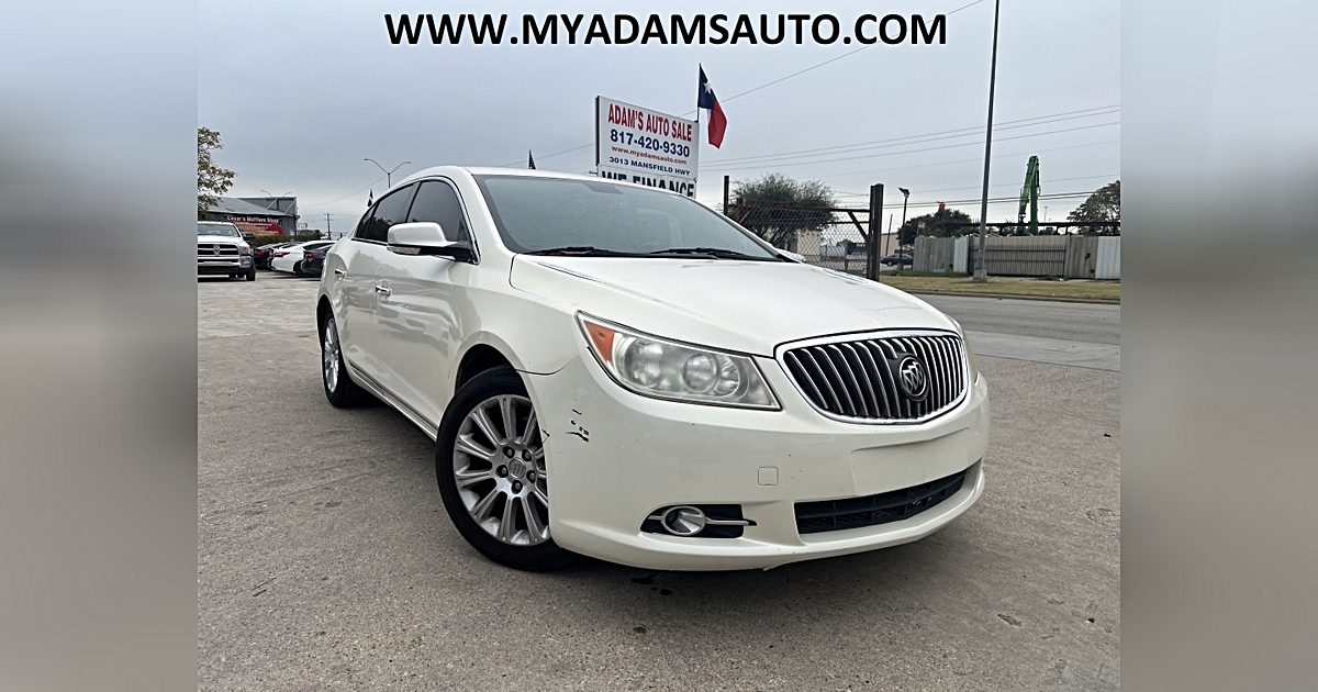Adams Auto Sale 2013 Buick LaCrosse 4dr Sdn Leather FWD | Auto ...