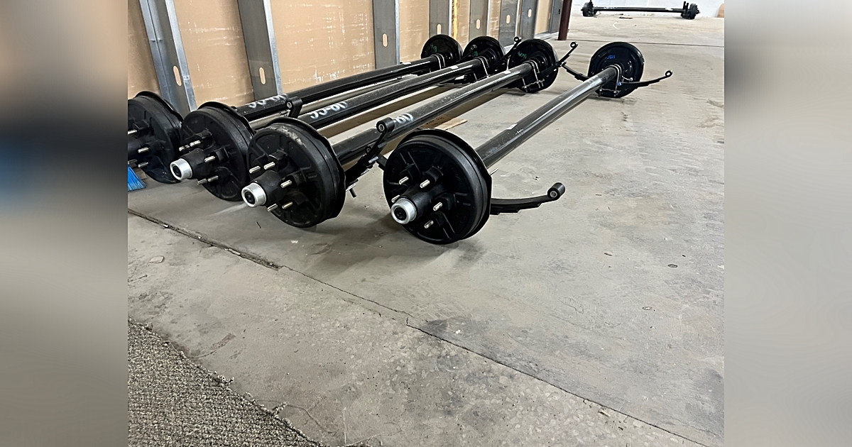 2025 95/80 6000LB TRAILER BRAKE AXLE W SPRINGS - 6KA