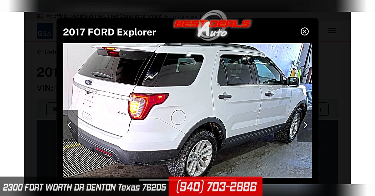 2017 Ford Explorer Base 4WD